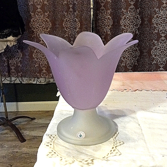 PartyLite | Art | Lavender Tulip Candle Holder Partylite | Poshmark